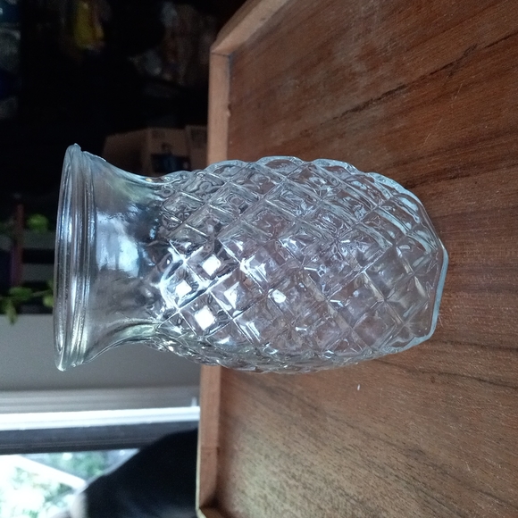 Accents | Pineapple Pattern Glass Vase | Poshmark